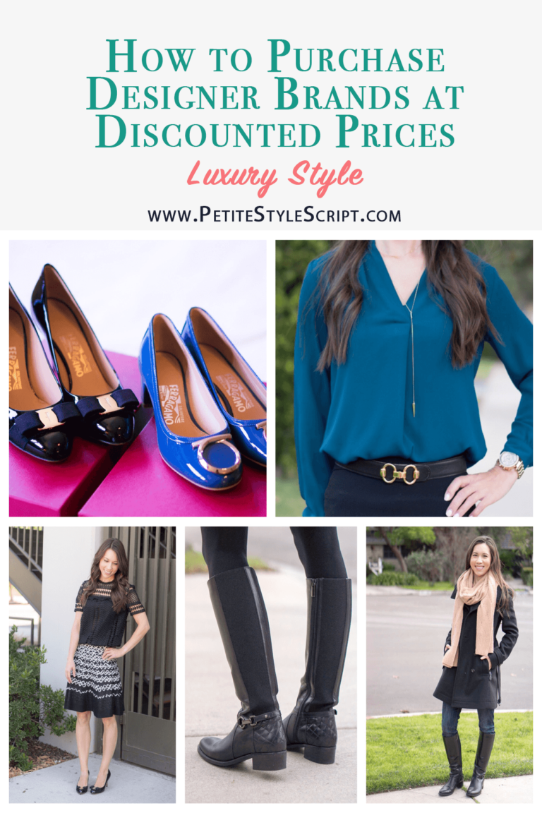 How to Purchase Designer Brands at Discounted Prices - Petite Style Script
