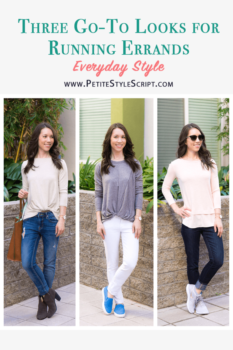 Three Go-To Looks for Running Errands - Petite Style Script Three Go-To Looks for Running Errands - Petite Style Script